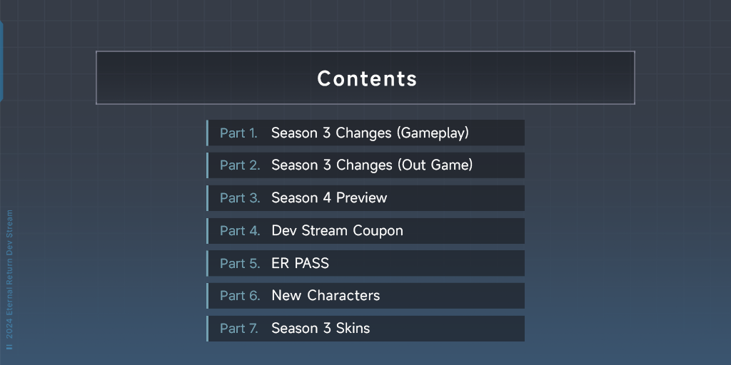 Season 3 Dev Stream Overview :: Eternal Return