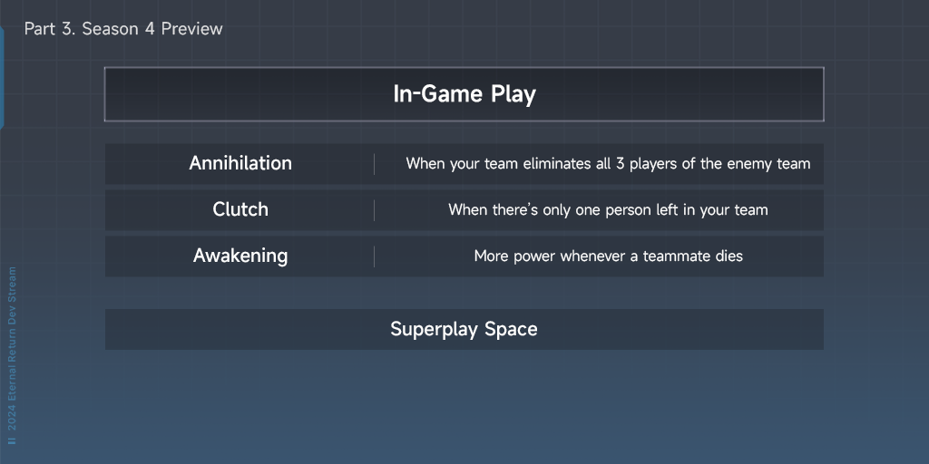 Season 3 Dev Stream Overview :: Eternal Return