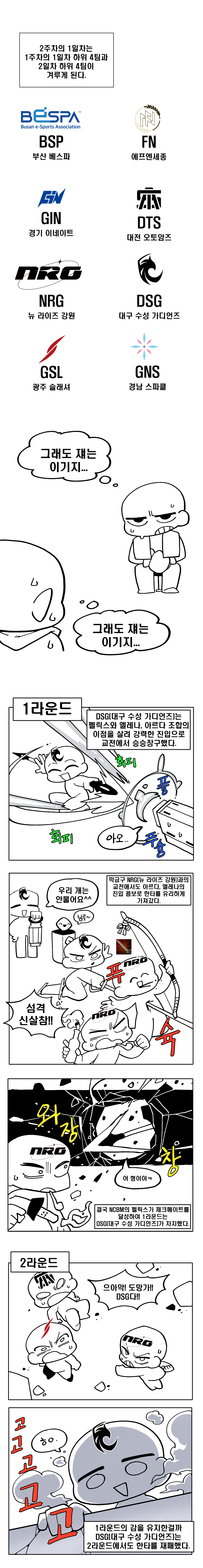 만화로 보는 KEL 2화 : 본선 2주차 편 :: 이터널 리턴